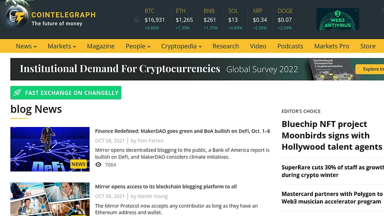 Best Crypto Blogs in 2025 | Top Blockchain and Web3 Blog List